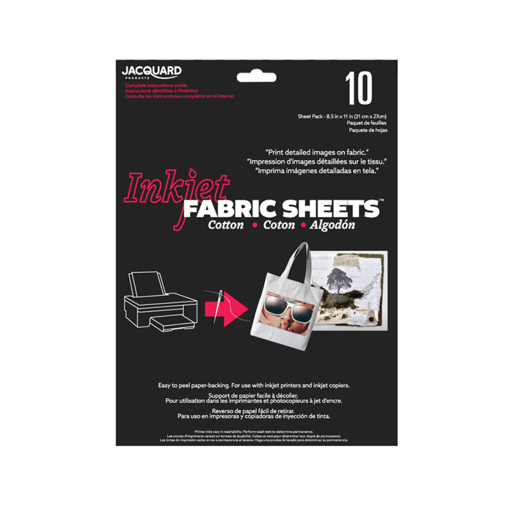 JACQUARD INKJET Fabric Cotton 30pcs set / Zestaw 30 arkuszy tkaniny ...
